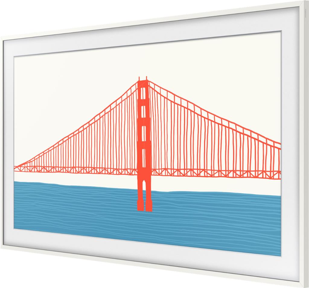 Samsung - 65 The Frame Customizable Bezel - Modern White