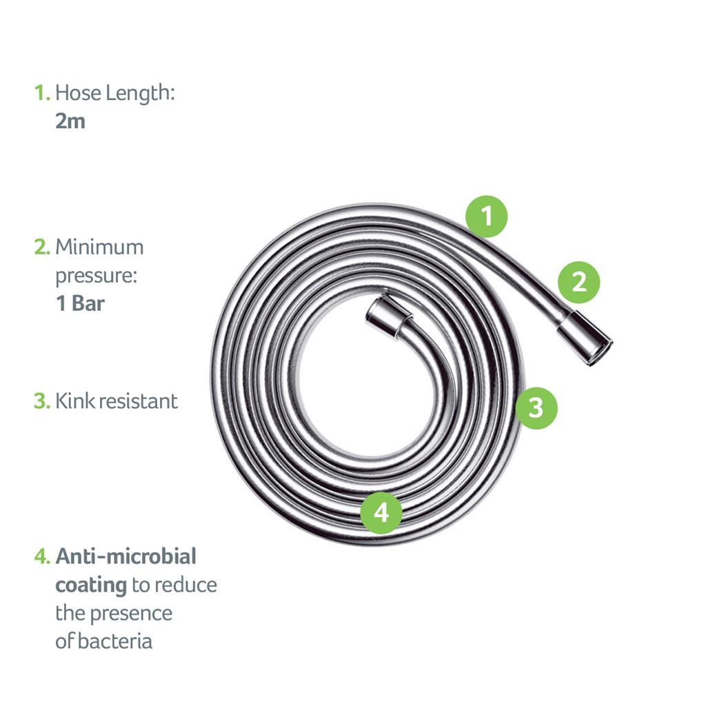 hansgrohe Isiflex 2.0 Metre Shower Hose