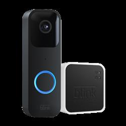 Blink Video Doorbell with Sync Module 2 - Black